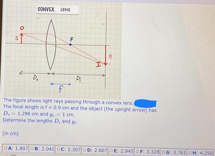Solved The figure shows light rays passing through a convex | Chegg.com