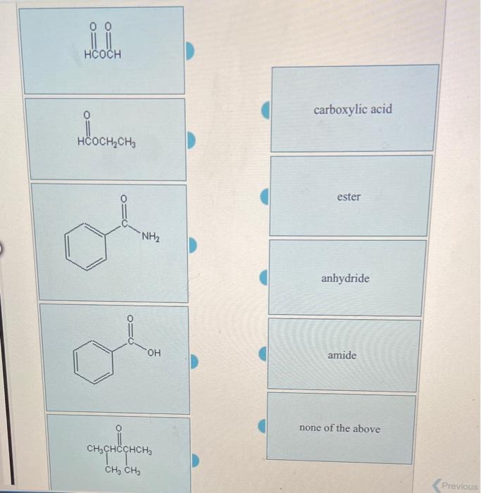 Solved Match each structural formula on the left to a | Chegg.com