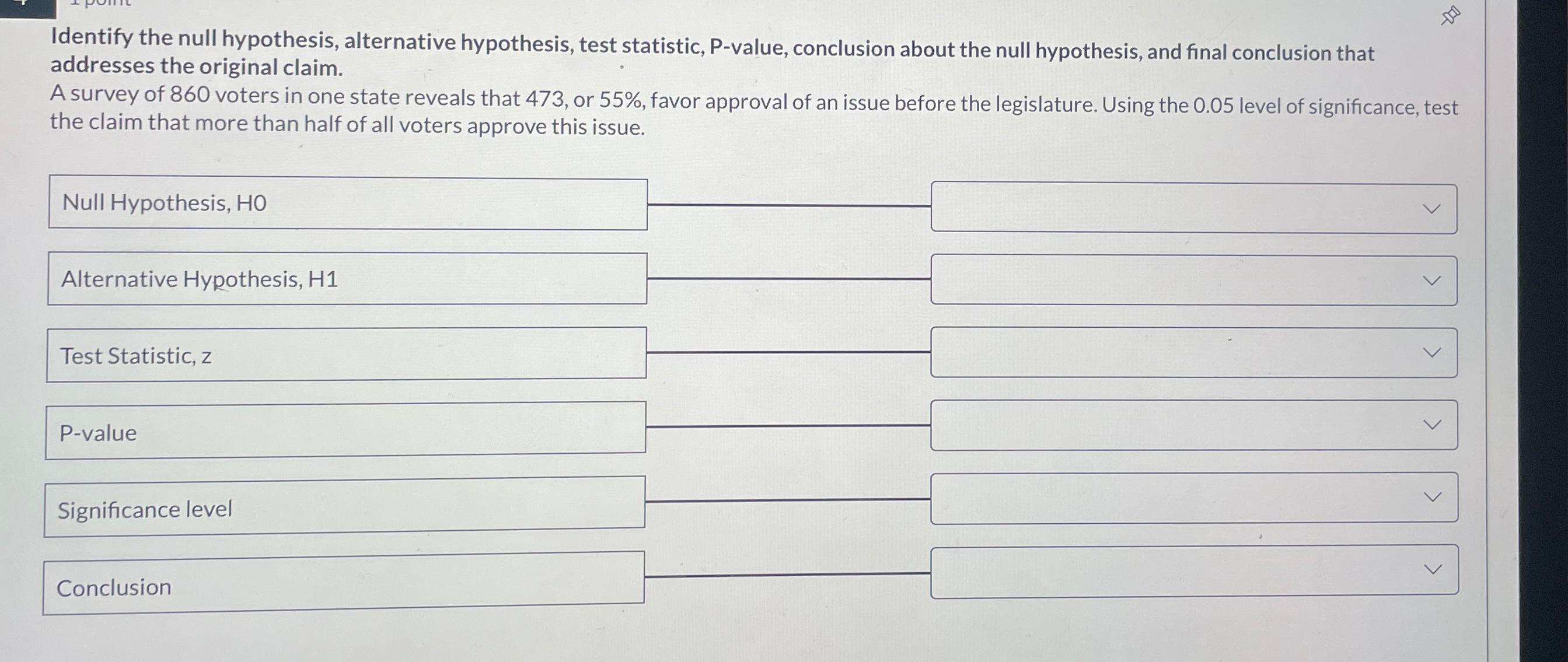 Solved Identify the null hypothesis, alternative hypothesis, | Chegg.com