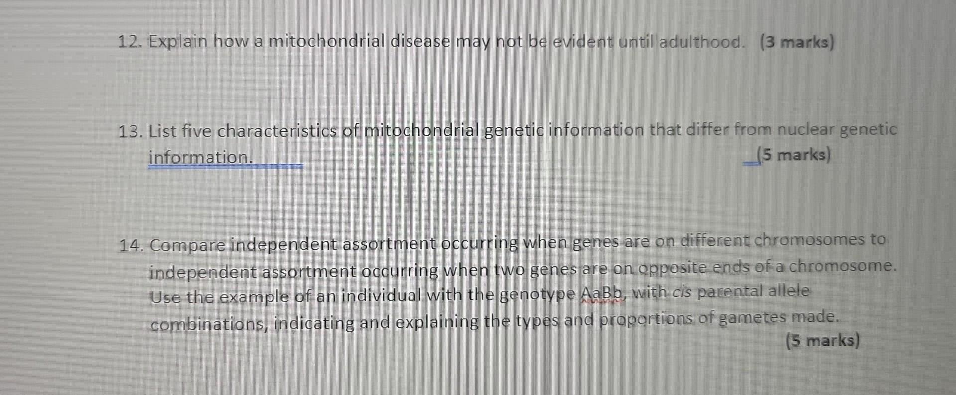 Solved 3. Describe the pattern of inheritance shown in the | Chegg.com