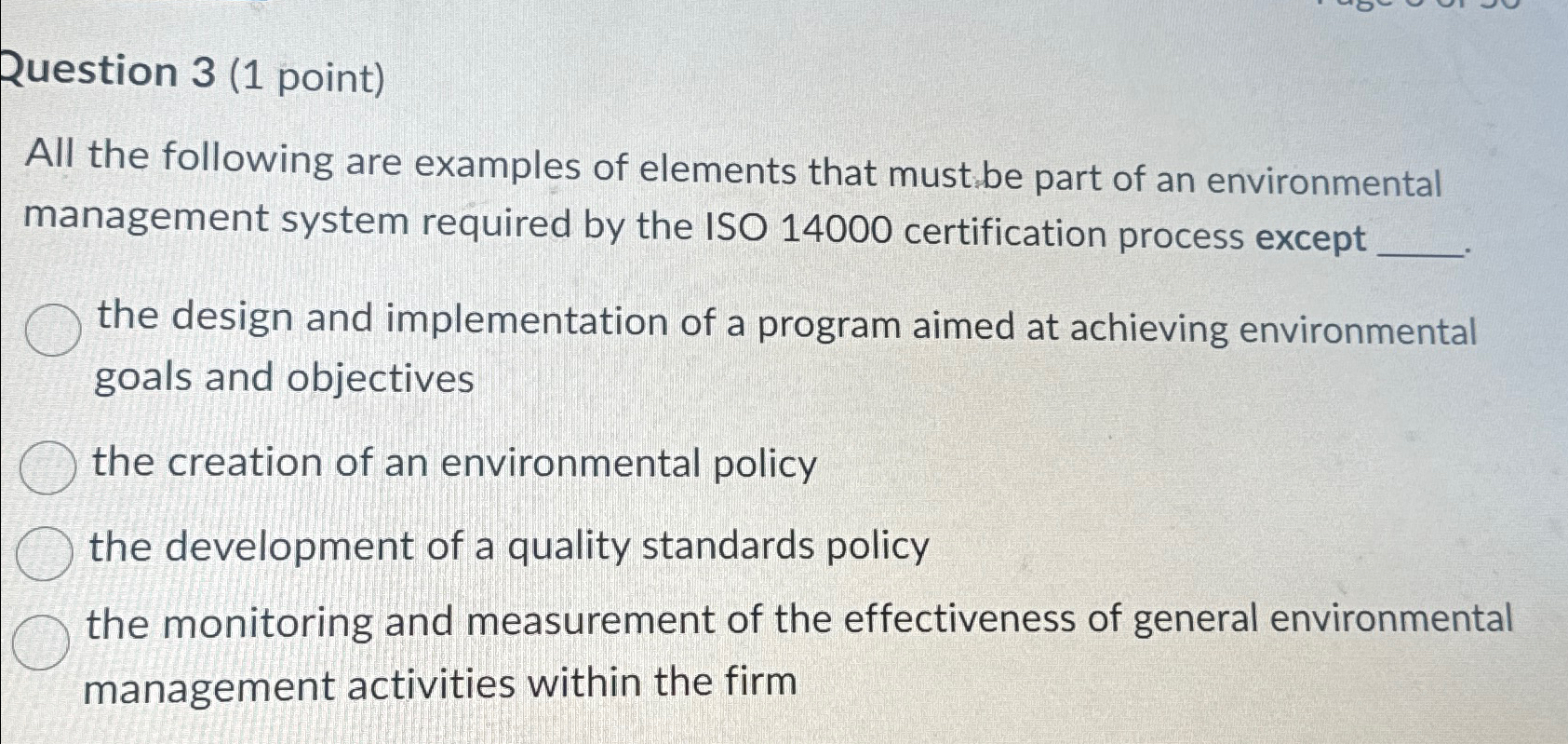 Solved Question 3 (1 ﻿point)All the following are examples | Chegg.com