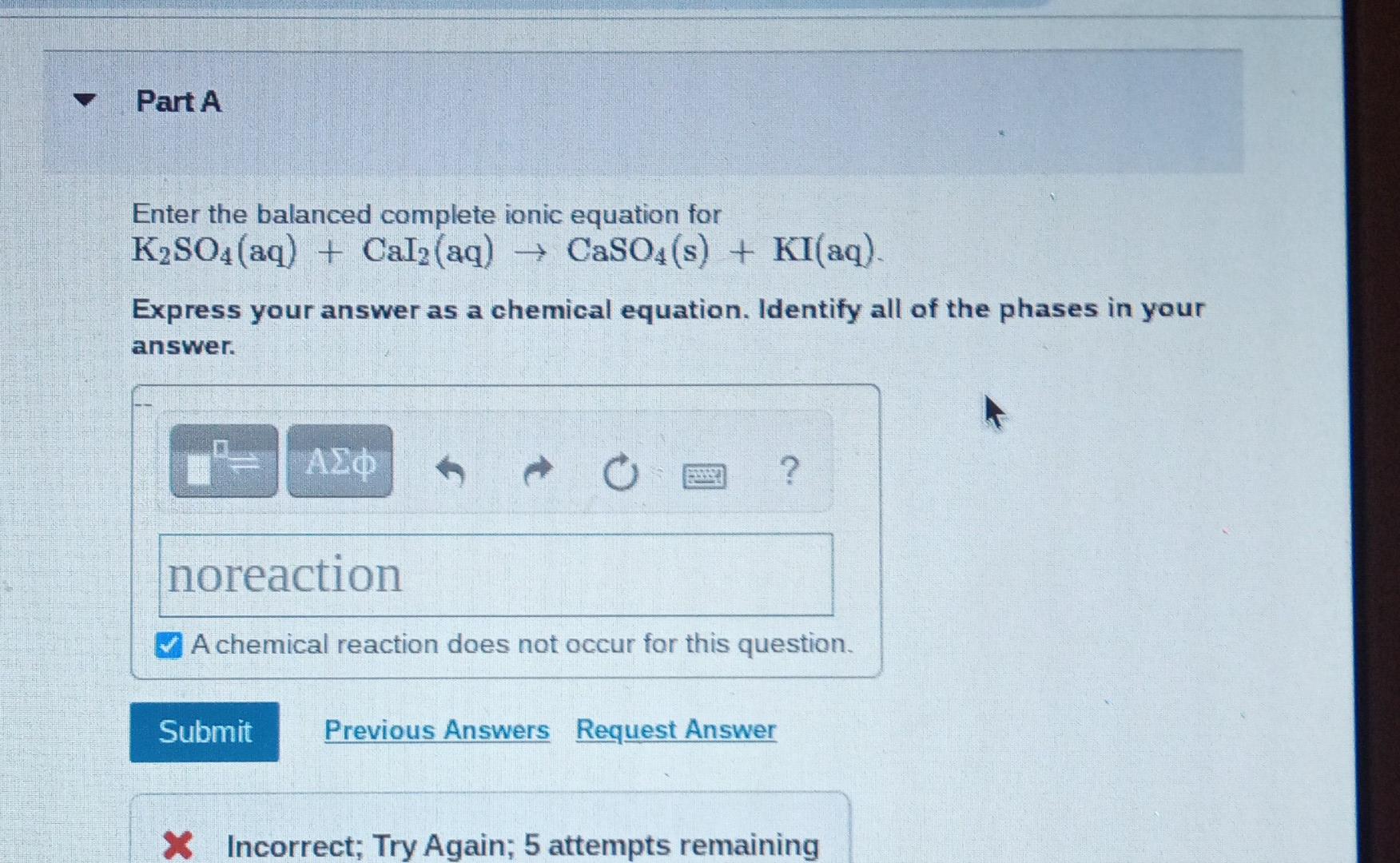 Solved Enter the balanced net ionic equation for | Chegg.com