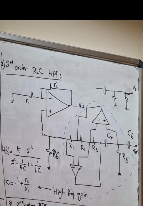 Solved Design 2nd order high pass filter using inductor | Chegg.com