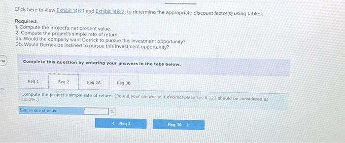 Solved Exercise 14-9 (Algo) Net Present Value Analysis and | Chegg.com
