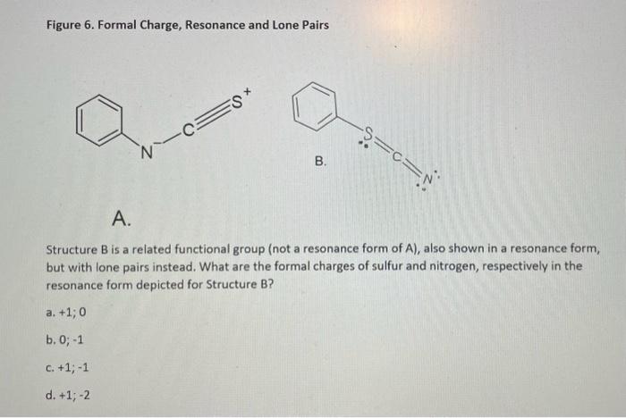 Solved Figure 6. Formal Charge, Resonance and Lone Pairs A. | Chegg.com