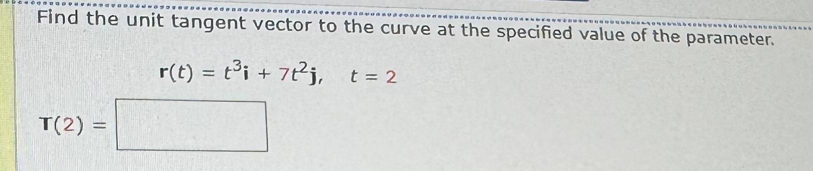 Solved Find the unit tangent vector to the curve at the | Chegg.com