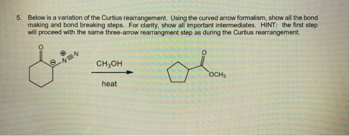 Solved 5. Below is a variation of the Curtius rearrangement. | Chegg.com