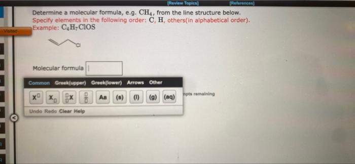 Solved [Review Topics) [Reference Determine a molecular | Chegg.com