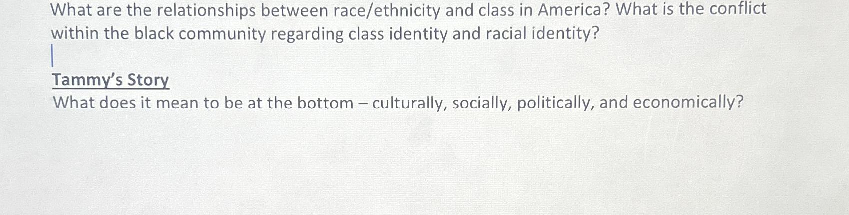 Solved What are the relationships between race/ethnicity and | Chegg.com