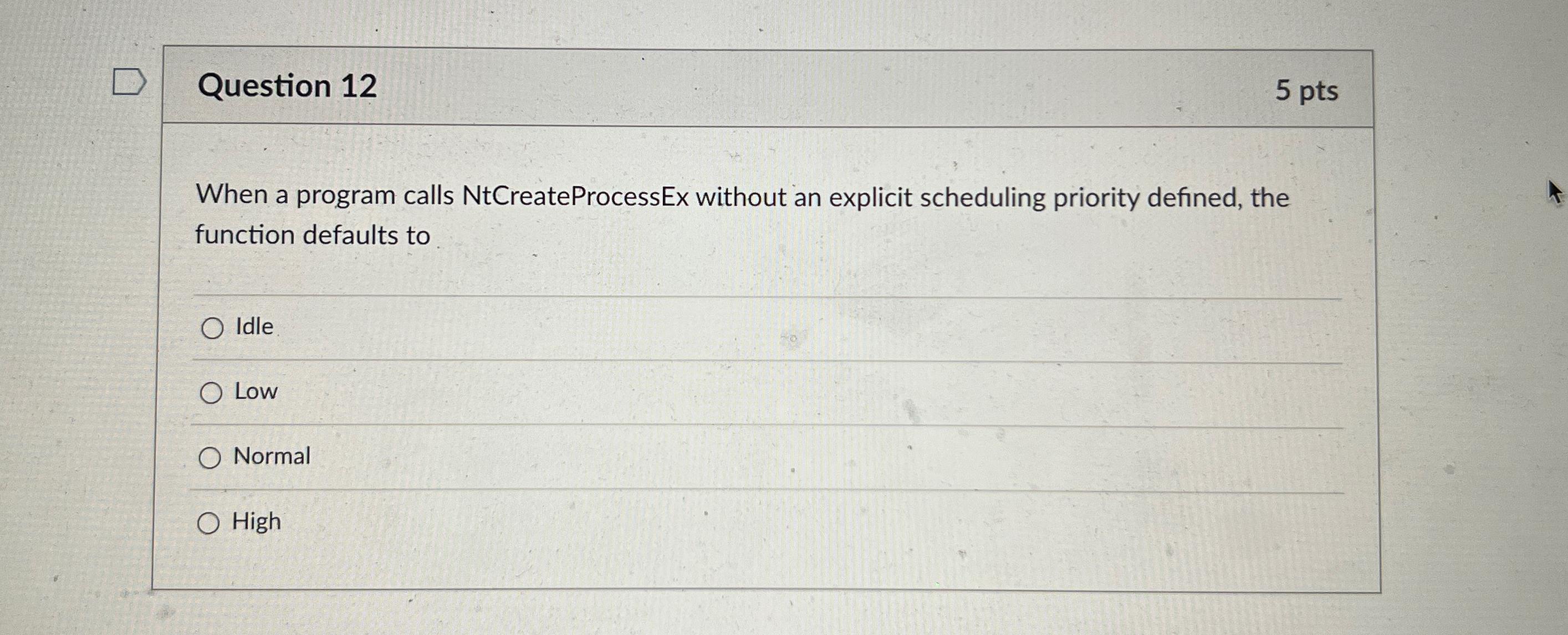 Solved Question 125 ﻿ptsWhen a program calls | Chegg.com