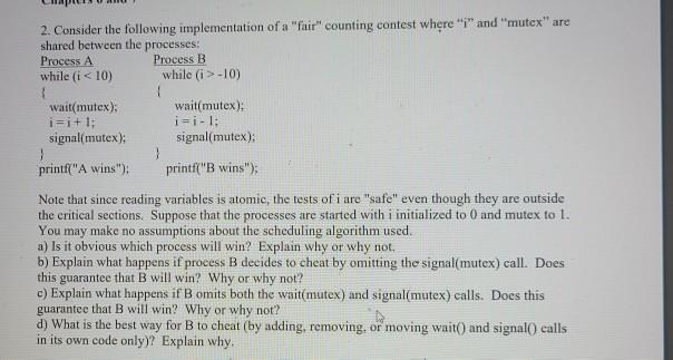 Solved 4. Consider the deadlock situation that could occur | Chegg.com