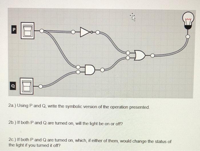 Solved LOGIC Test Question: 2). The picture below shows an | Chegg.com