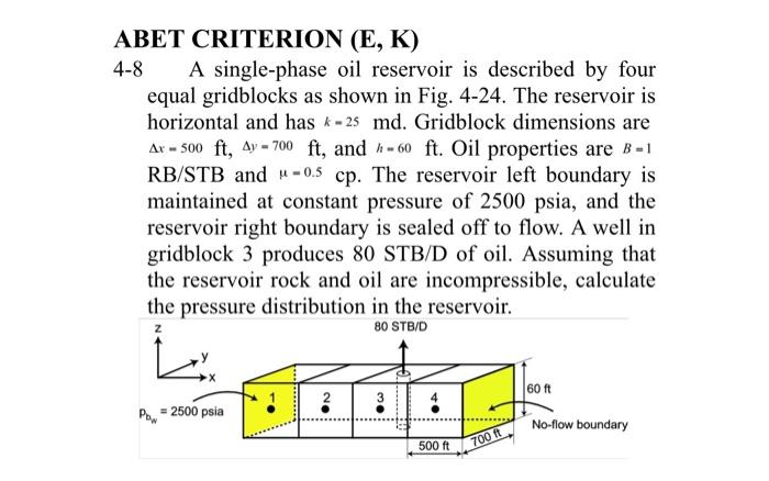 Solved ABET CRITERION (E, K) 4-8 A single-phase oil | Chegg.com