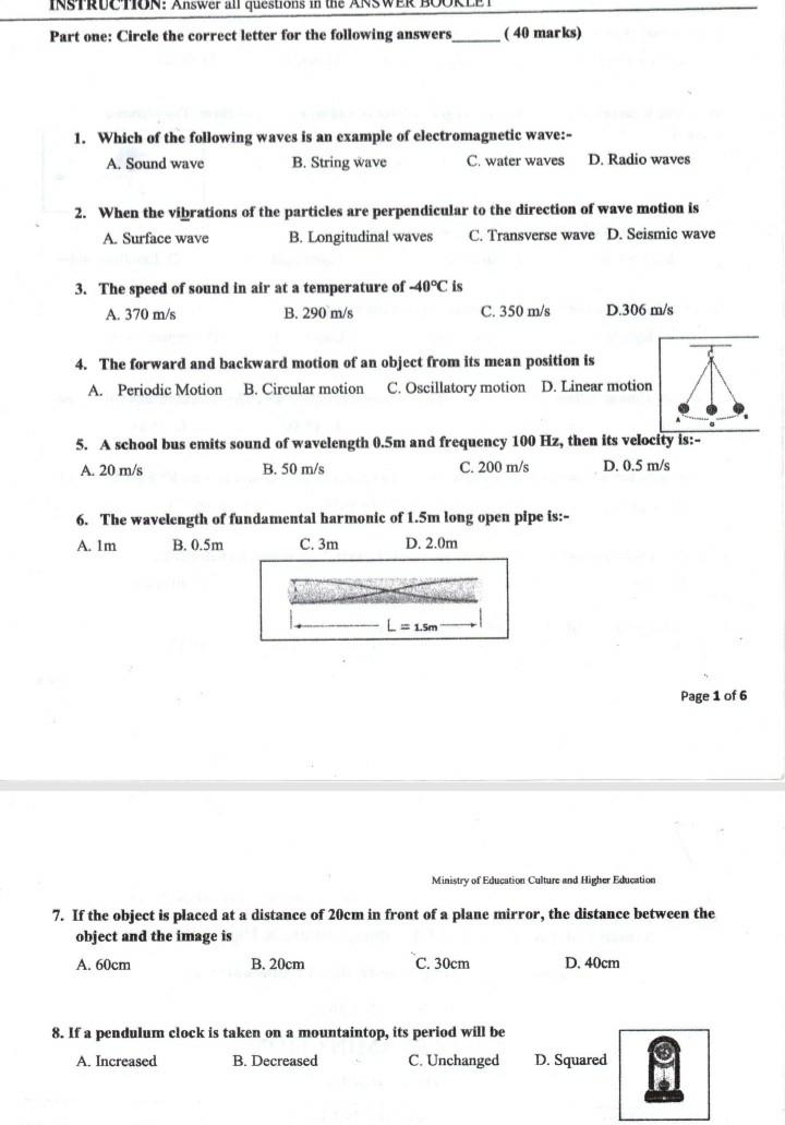 Solved INSTRUCTION: Answer all questions in the ANSWER Part | Chegg.com