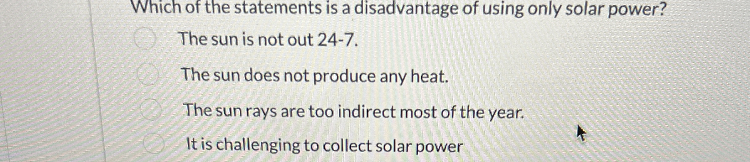 Solved Which of the statements is a disadvantage of using | Chegg.com