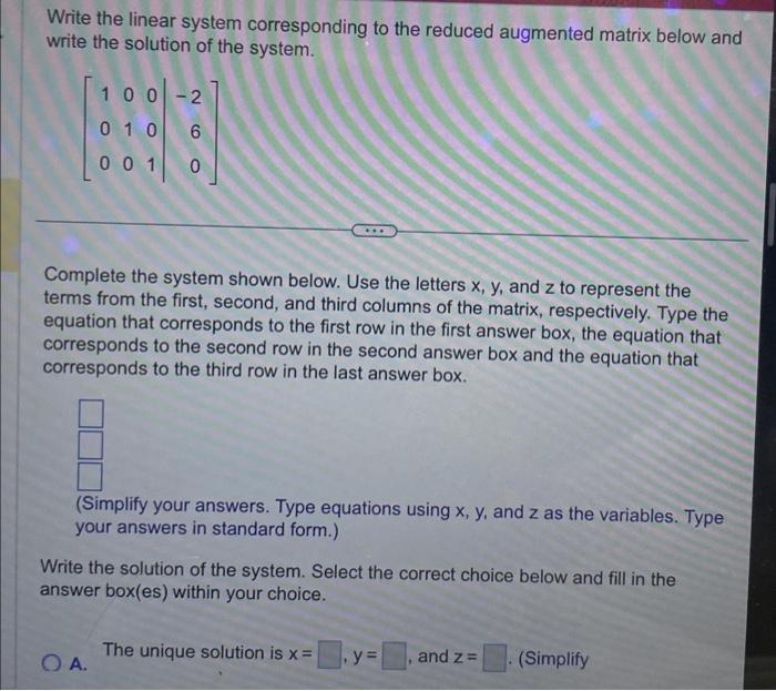 Solved Change the third equation by adding to it (−2) times | Chegg.com