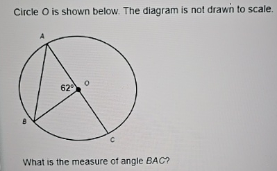 Solved Circle O ﻿is shown below. The diagram is not drawn to | Chegg.com