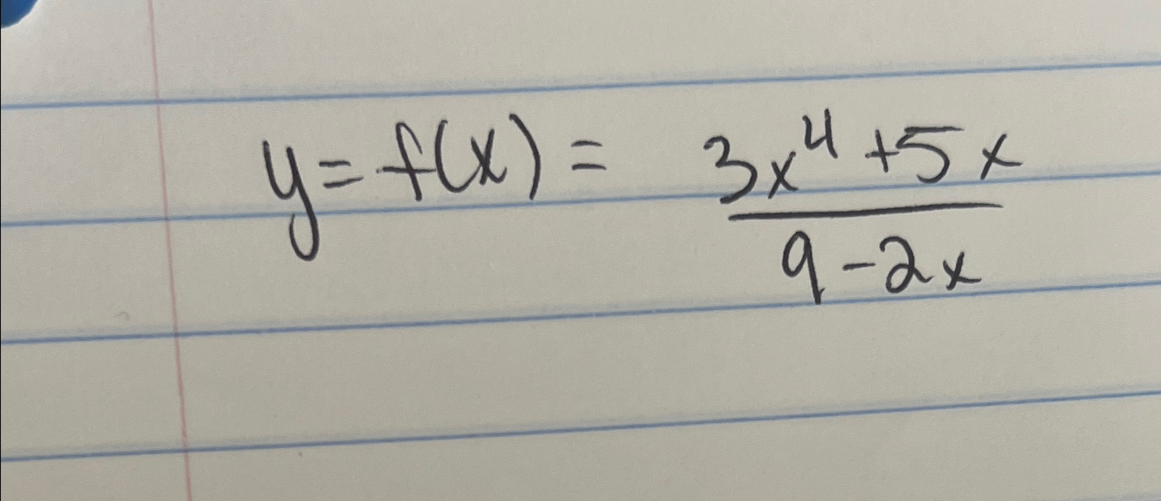 Solved y=f(x)=3x4+5x9-2x ﻿ Find the derivative and simplify | Chegg.com