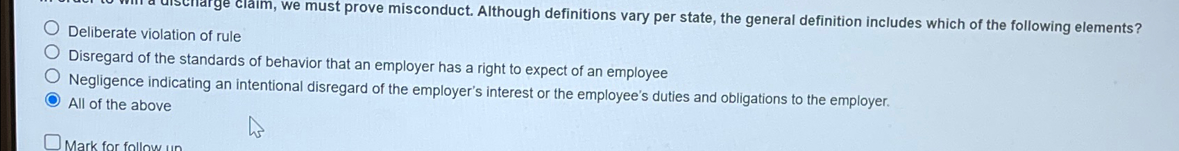 Solved Deliberate violation of ruleDisregard of the | Chegg.com