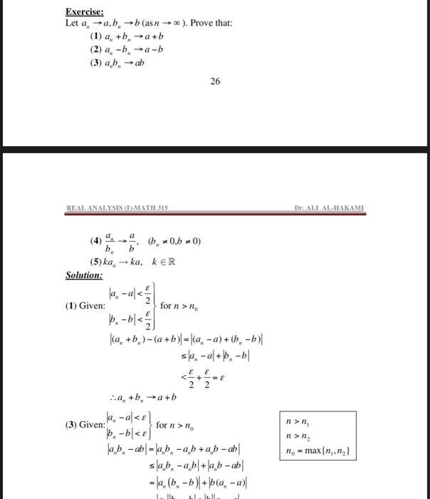 Solved Exercise: Letab. - b) Prove that (3) ab. - Please | Chegg.com