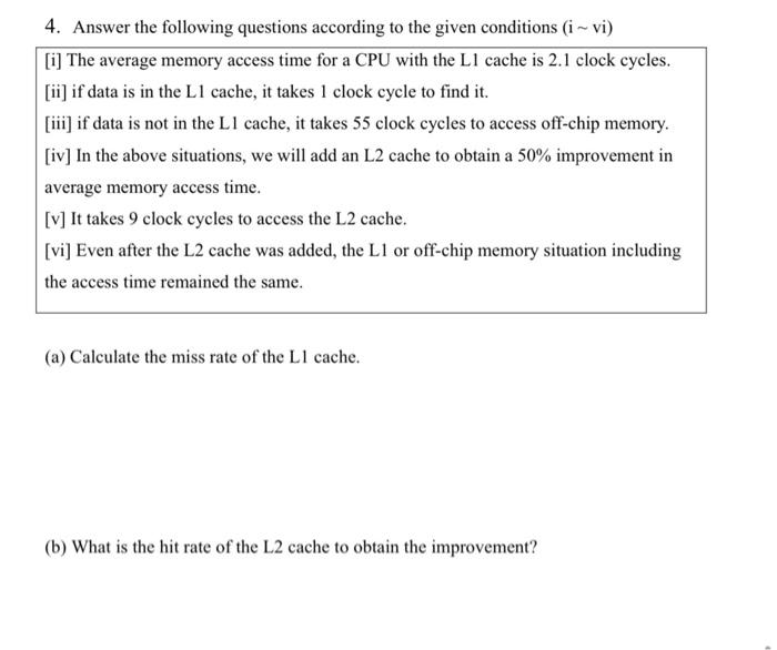 Solved 4 Answer The Following Questions According To The