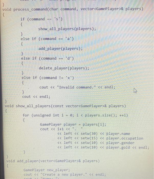 Solved Project 9-3: RPG Start Screon Create a program that | Chegg.com