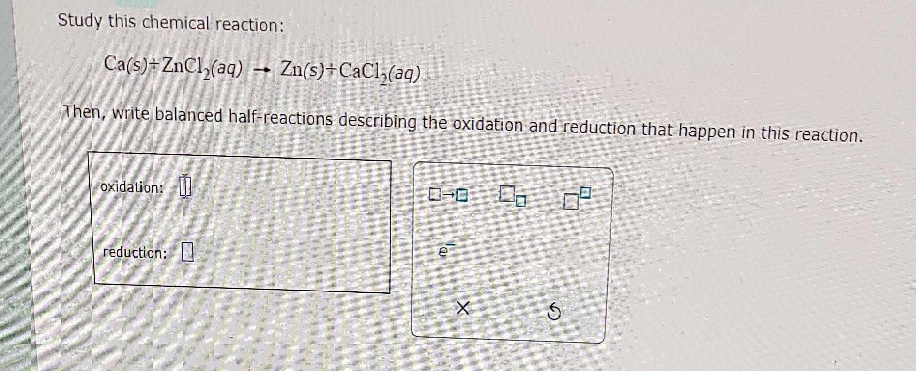Solved Study this chemical reaction: | Chegg.com