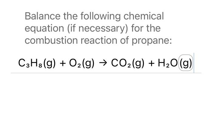 Solved Balance the following chemical equation (if | Chegg.com