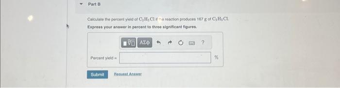 Solved When ethane (C2H6) reacts with chlorine (Cl2), the | Chegg.com