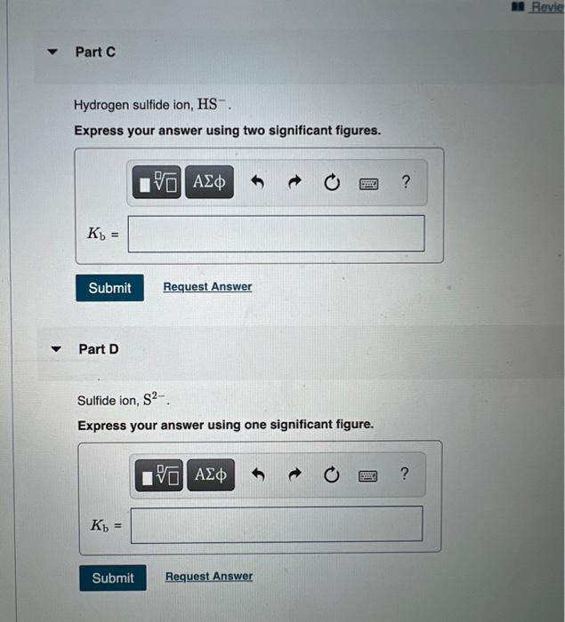 Solved Using the given values of Ka, calculate values of Kb | Chegg.com