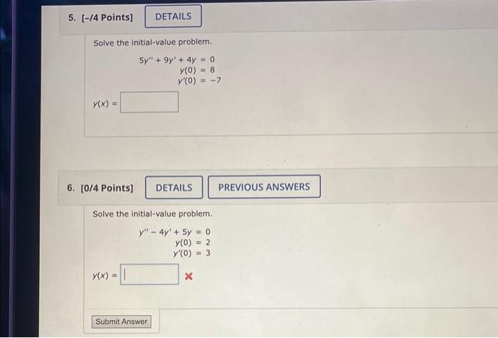 Solved Solve the initial-value problem. | Chegg.com