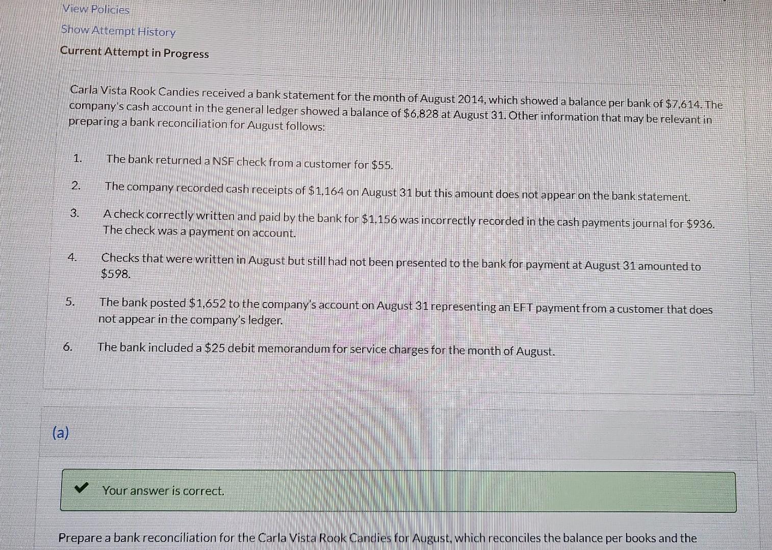 Solved Show Attempt History Current Attempt in Progress | Chegg.com