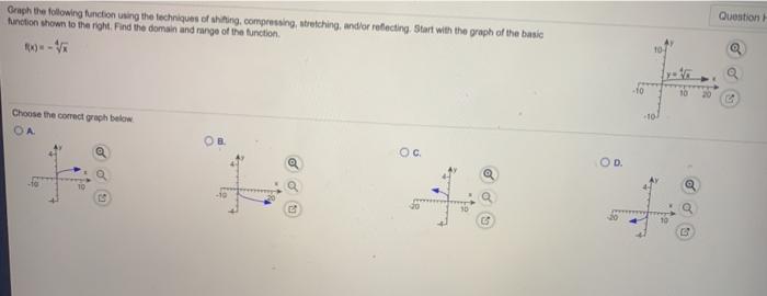 Solved Graph the following function using the techniques of | Chegg.com