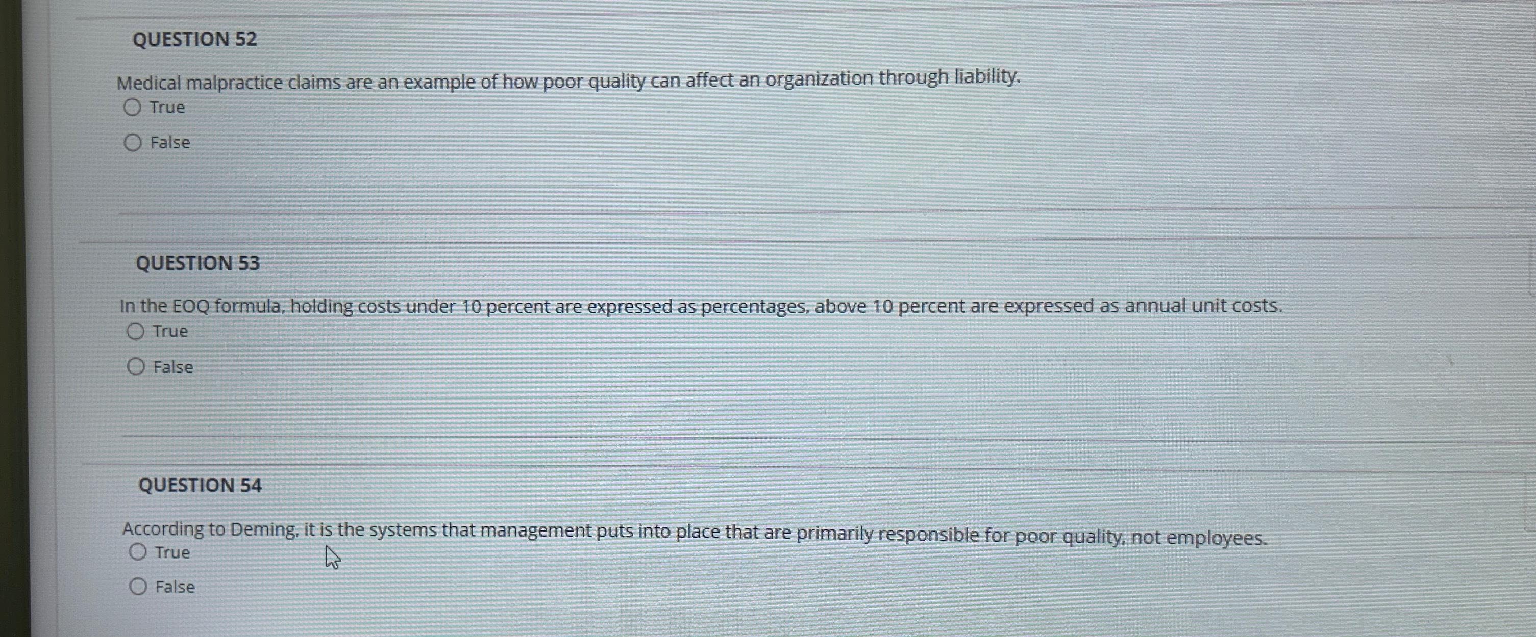 Solved QUESTION 52Medical malpractice claims are an example | Chegg.com