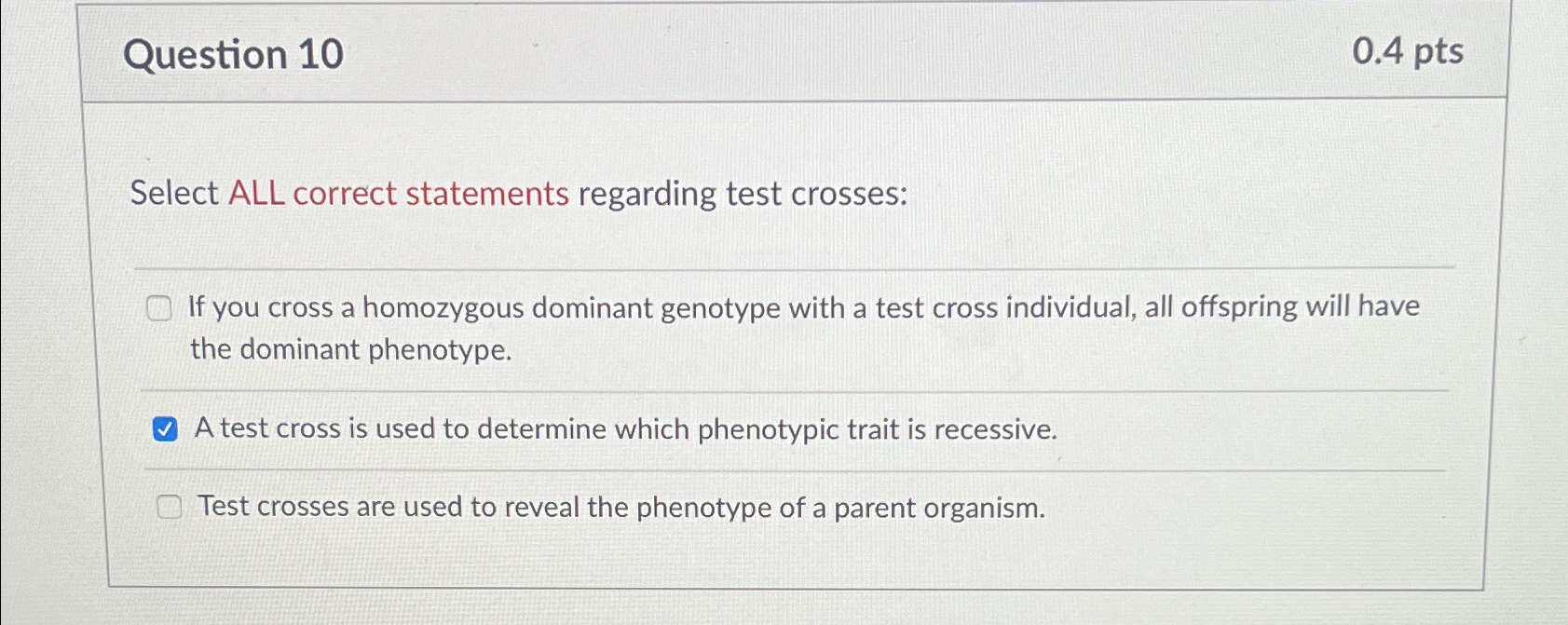 Solved Question 100.4ptsSelect ALL correct statements | Chegg.com