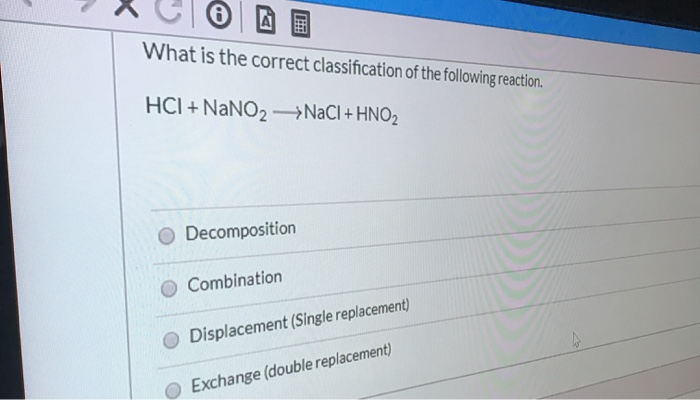 Solved What is the correct classification of the following | Chegg.com