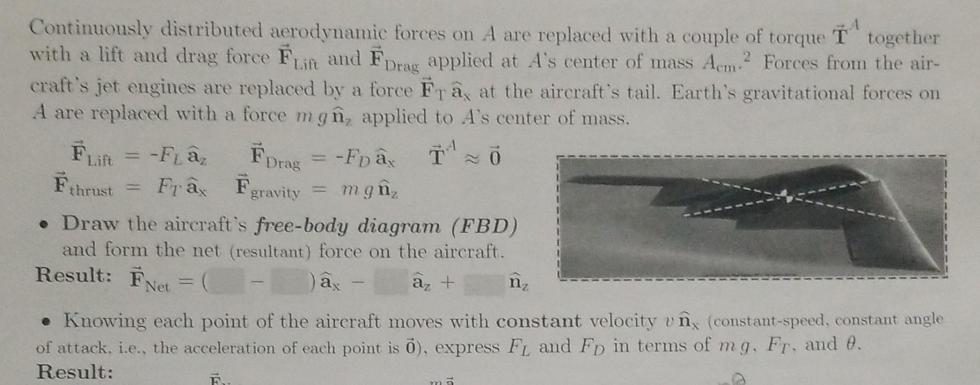 Solved Acm 4.12 FE/EIT - Aircraft force equilibrium (2D | Chegg.com