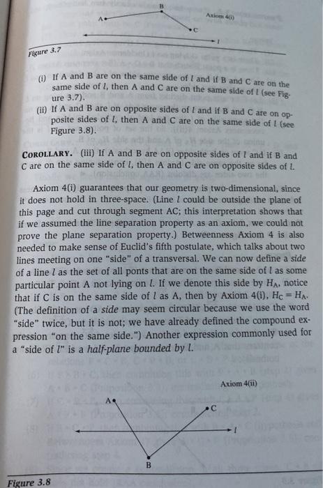 Solved 1. Given A * B * C and A* C* D. (a) Prove that A, B, | Chegg.com