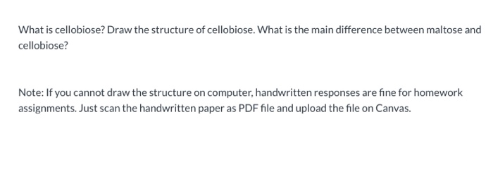 Solved What is cellobiose? Draw the structure of cellobiose. | Chegg.com