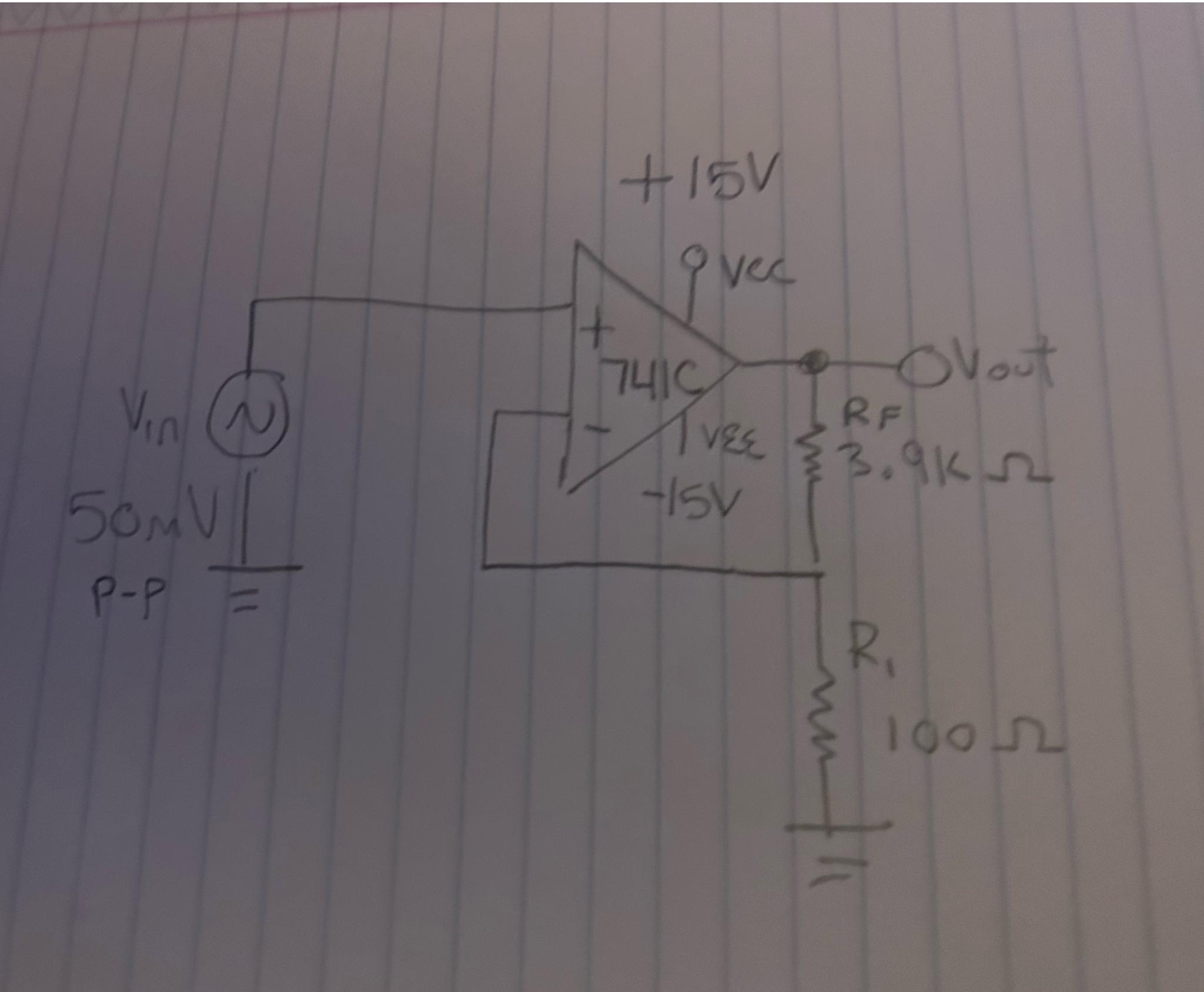 Solved A) ﻿what is the closed loop voltage gain?B) ﻿what is | Chegg.com