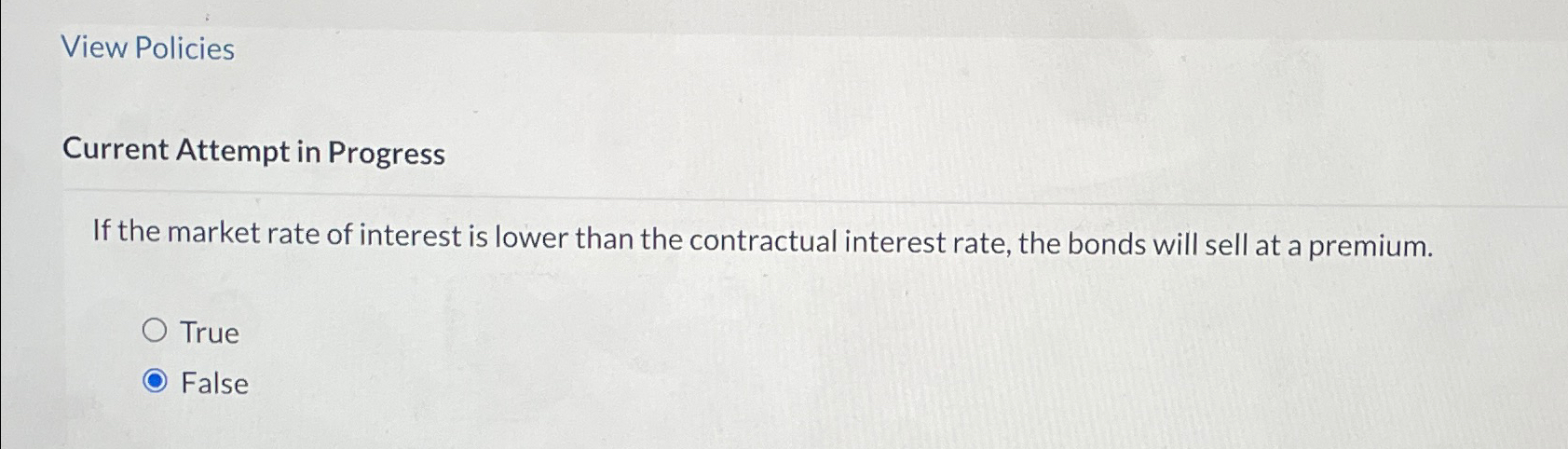 Solved View PoliciesCurrent Attempt in ProgressIf the market | Chegg.com