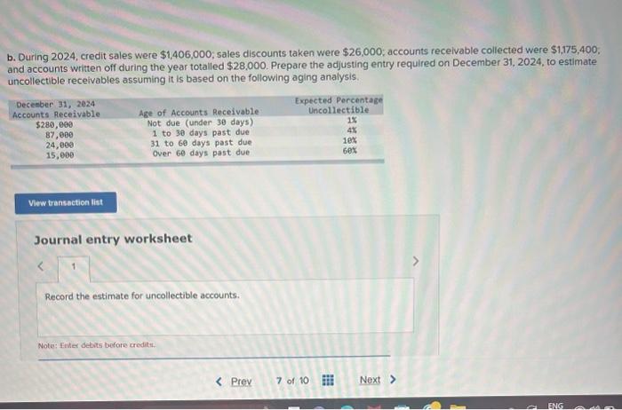 Solved Exercise 8-13 Aging analysis LO3 Winfrey Designs had | Chegg.com