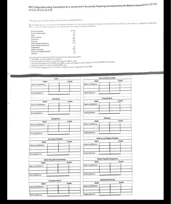 please help: summarize the journal entry effects | Chegg.com please help: summarize the journal entry effects | Chegg.com