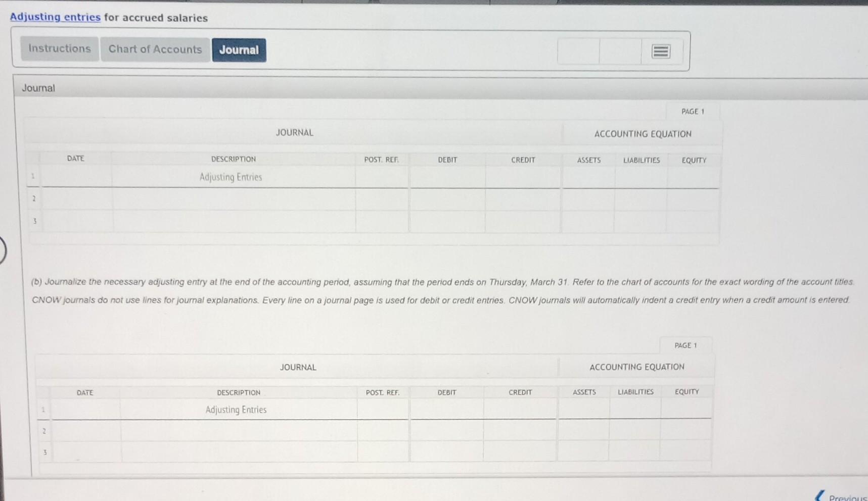 Solved (a) Journatize the necessary adjusting entry at the | Chegg.com