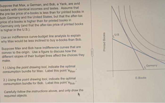 Solved Suppose that Max, a German, and Bob, a Yank, are avid | Chegg.com