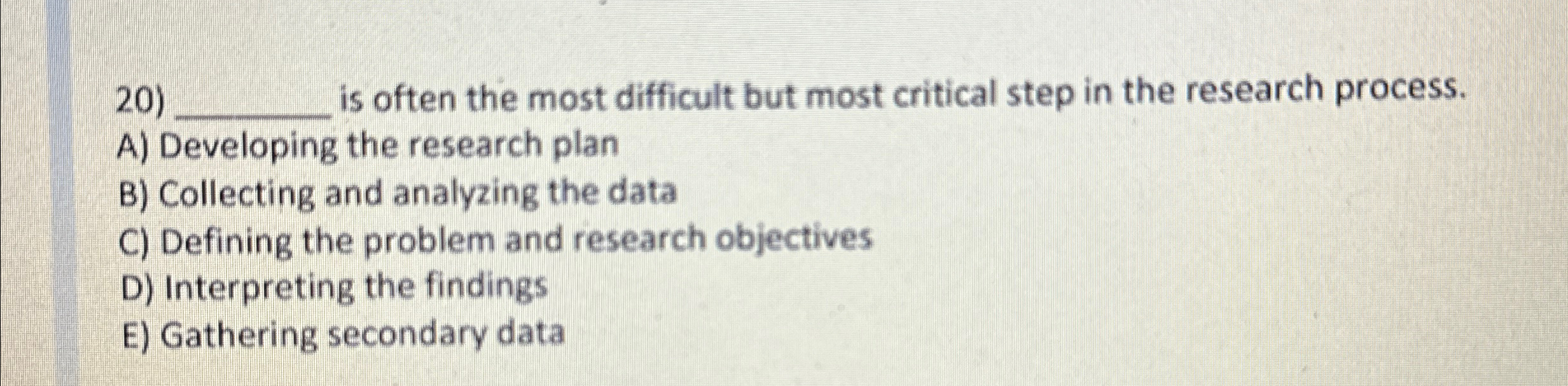 Solved q, ﻿is often the most difficult but most critical | Chegg.com