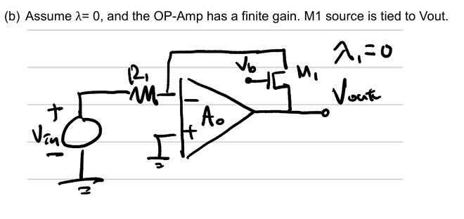 Solved Derive small signal gain from the given circuitry.(b) | Chegg.com