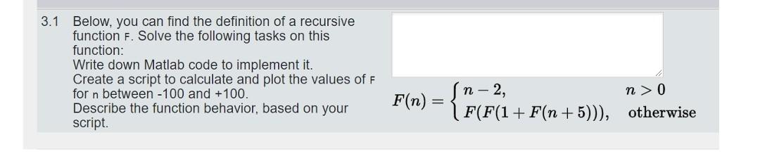 Solved 3.1 Below, you can find the definition of a recursive | Chegg.com
