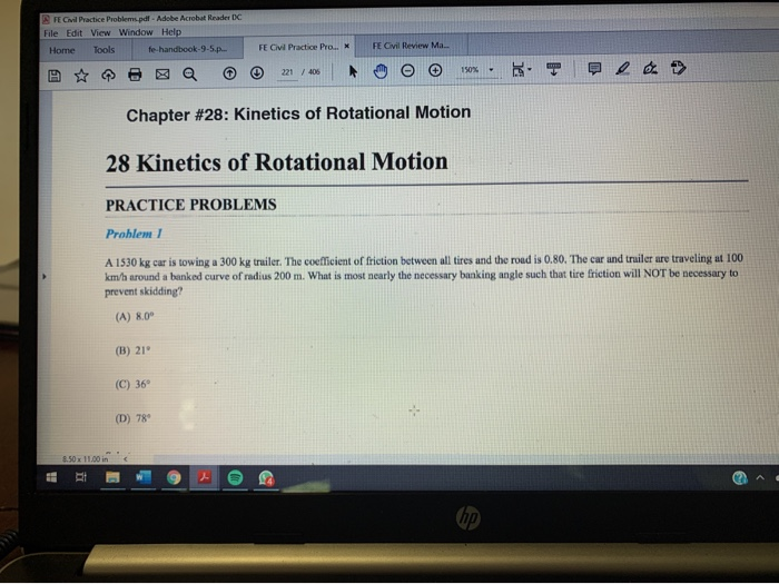 Solved kinetics of rotational motion the question is on the | Chegg.com