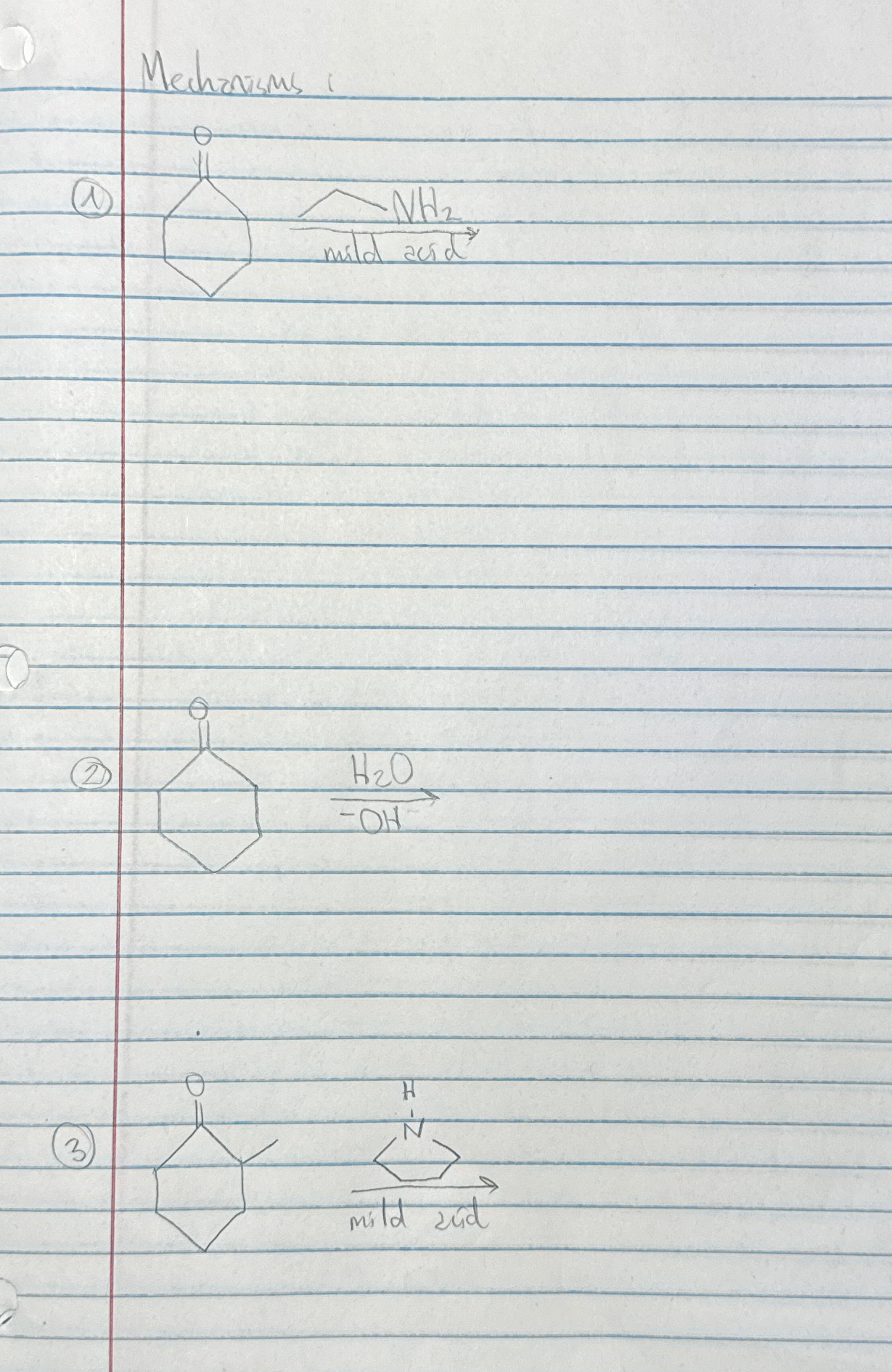 Solved Hello! Please DRAW the mechanisms for EACH of the | Chegg.com